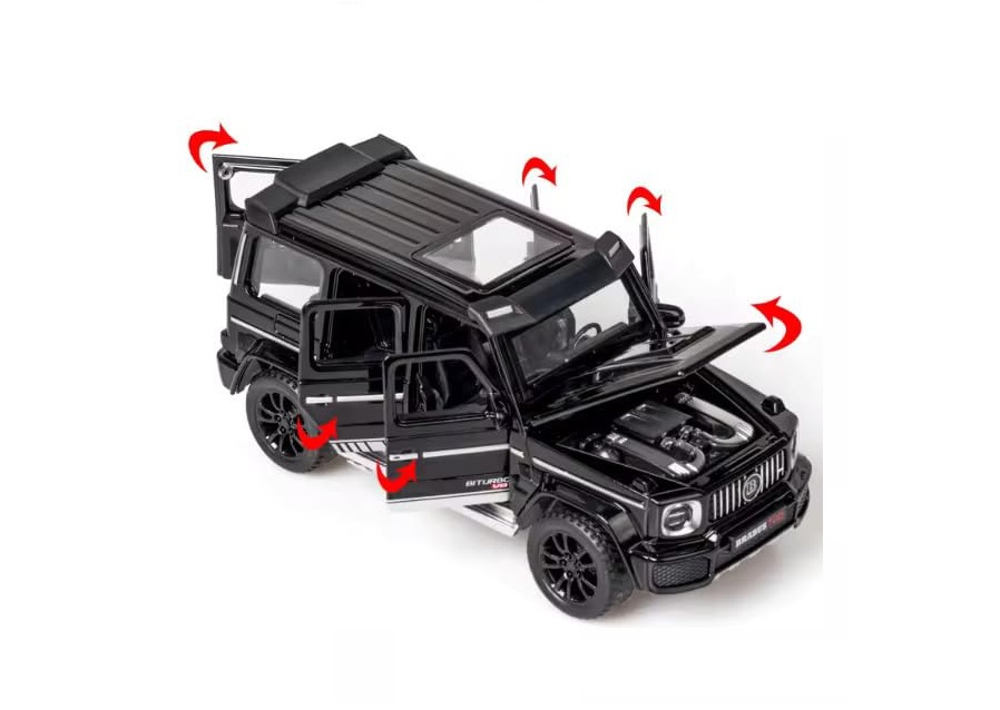 Mercedes Benz G Brabus Metallmodell Spielzeug Batterie Lichter Sound 1: ...